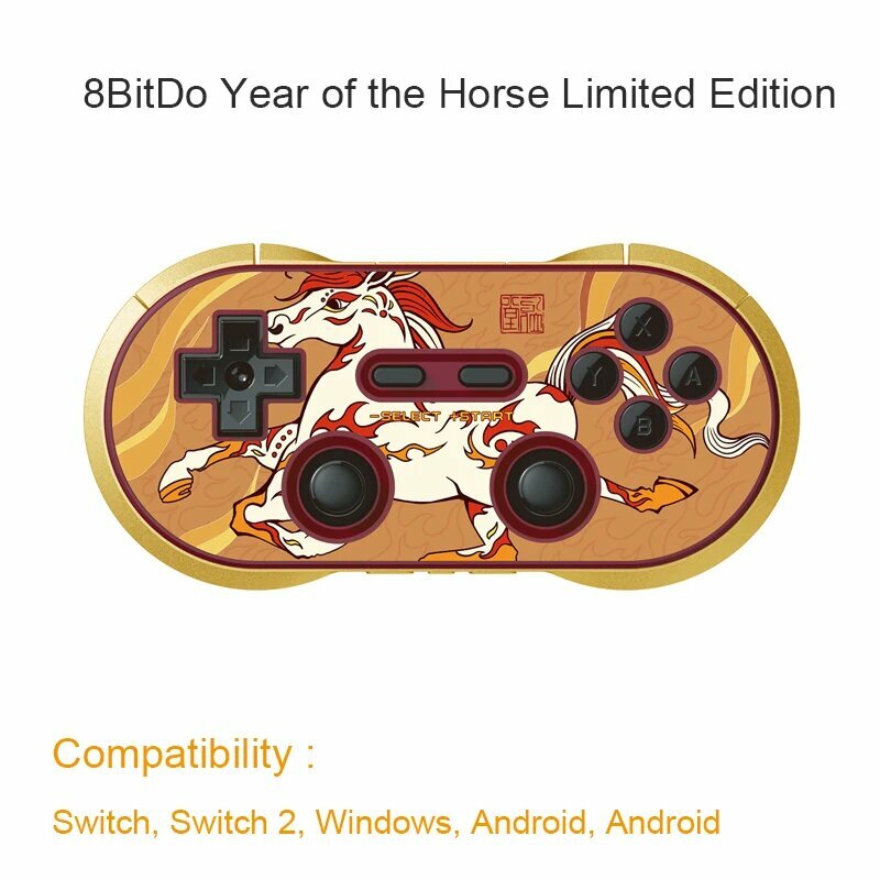 8BitDo Year of the Horse Limited Edition геймпад для Switch, Android, Windows