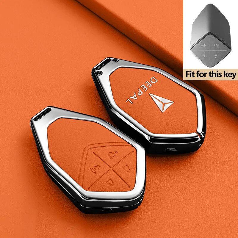 Чехол Для Ключей Changan DEEPAL G318 S09 S05 L07 SL03, Style 3-Orange-1PC, for DEEPAL S07