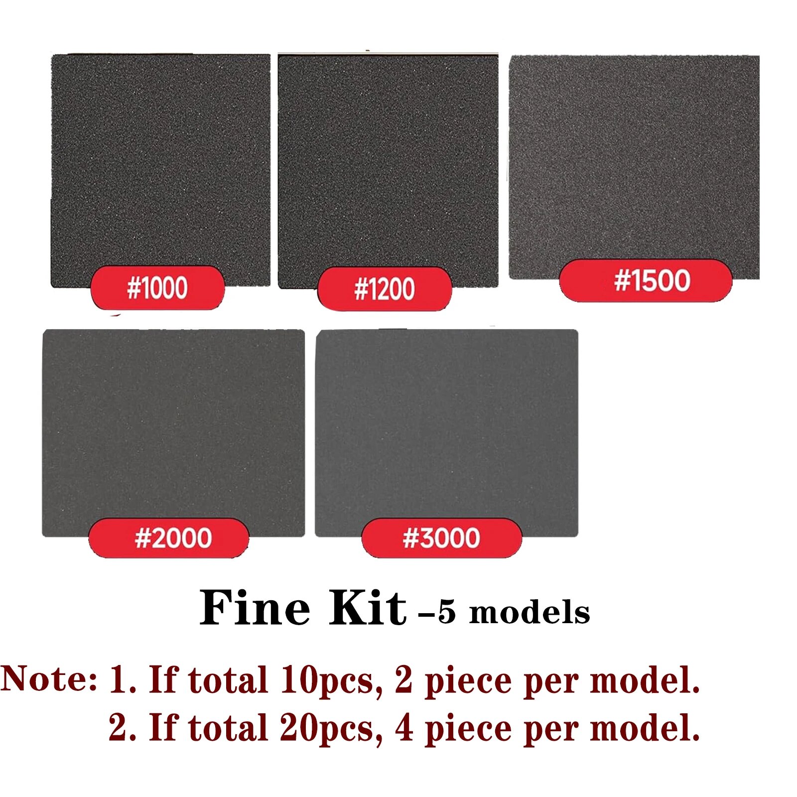 Шлифовальные губки Fine Kit 20pcs