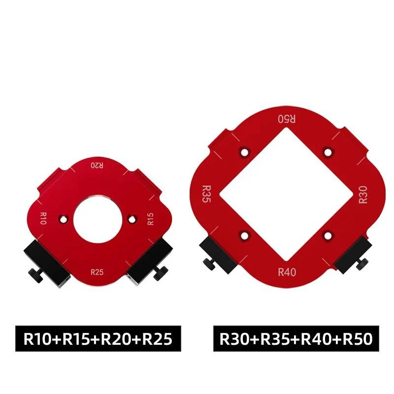 Шаблон для фрезерования по дереву R10-R50 4-в-1 2PCS