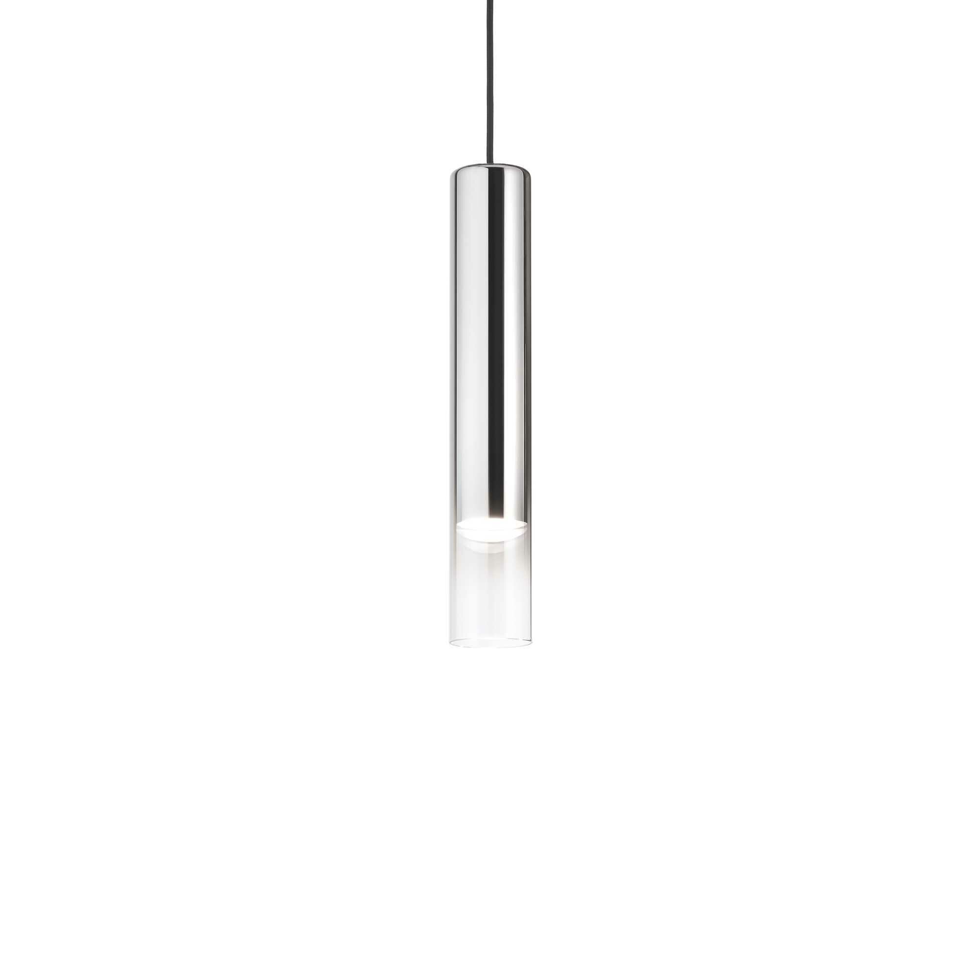 Светильник подвесной ideal lux Look SP1 D06 макс.1x28Вт IP20 GU10 230В Прозрачный/Хром Металл/Стекло 194806.