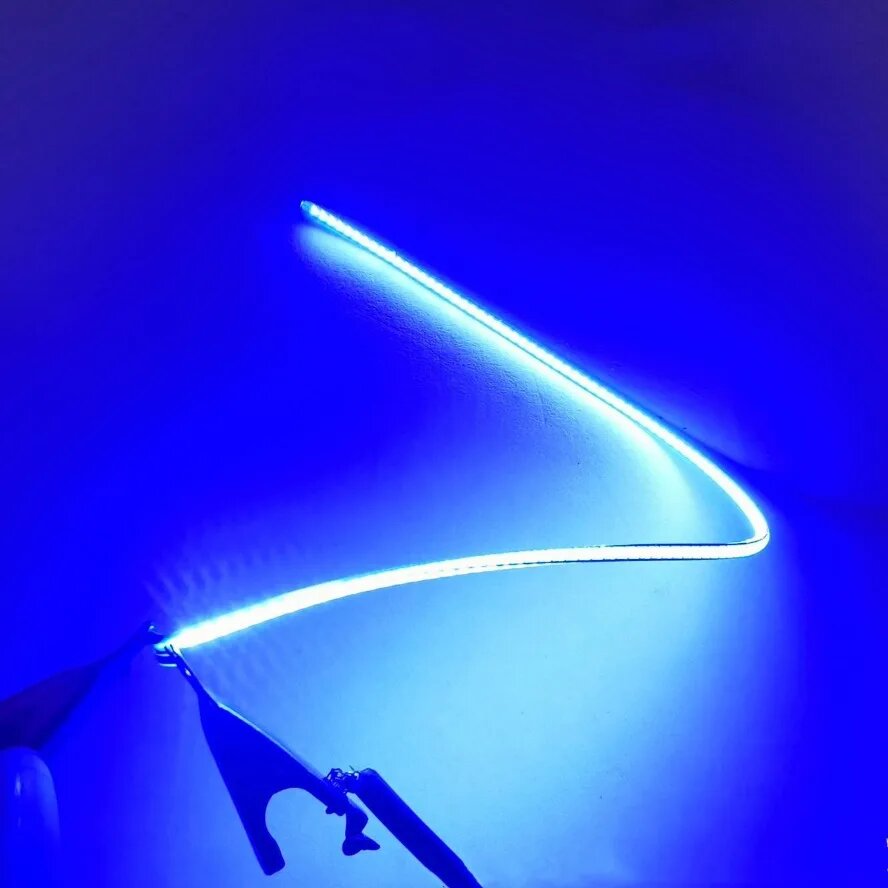 Светодиодная гибкая лампа RnnTuu, нить накала, 3В, 25-300мм Голубой, Blue, 190mm