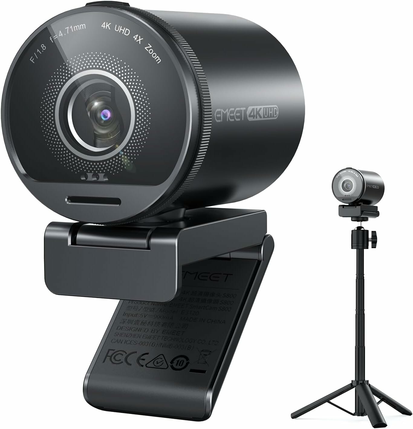 Веб-камера EMEET S800, для стриминга, с штативом, сенсор Sony