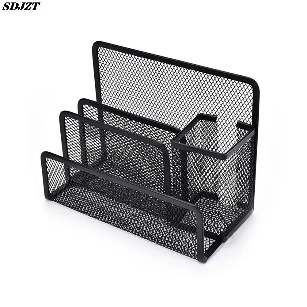 SDJZT Металлический настольный органайзер черный