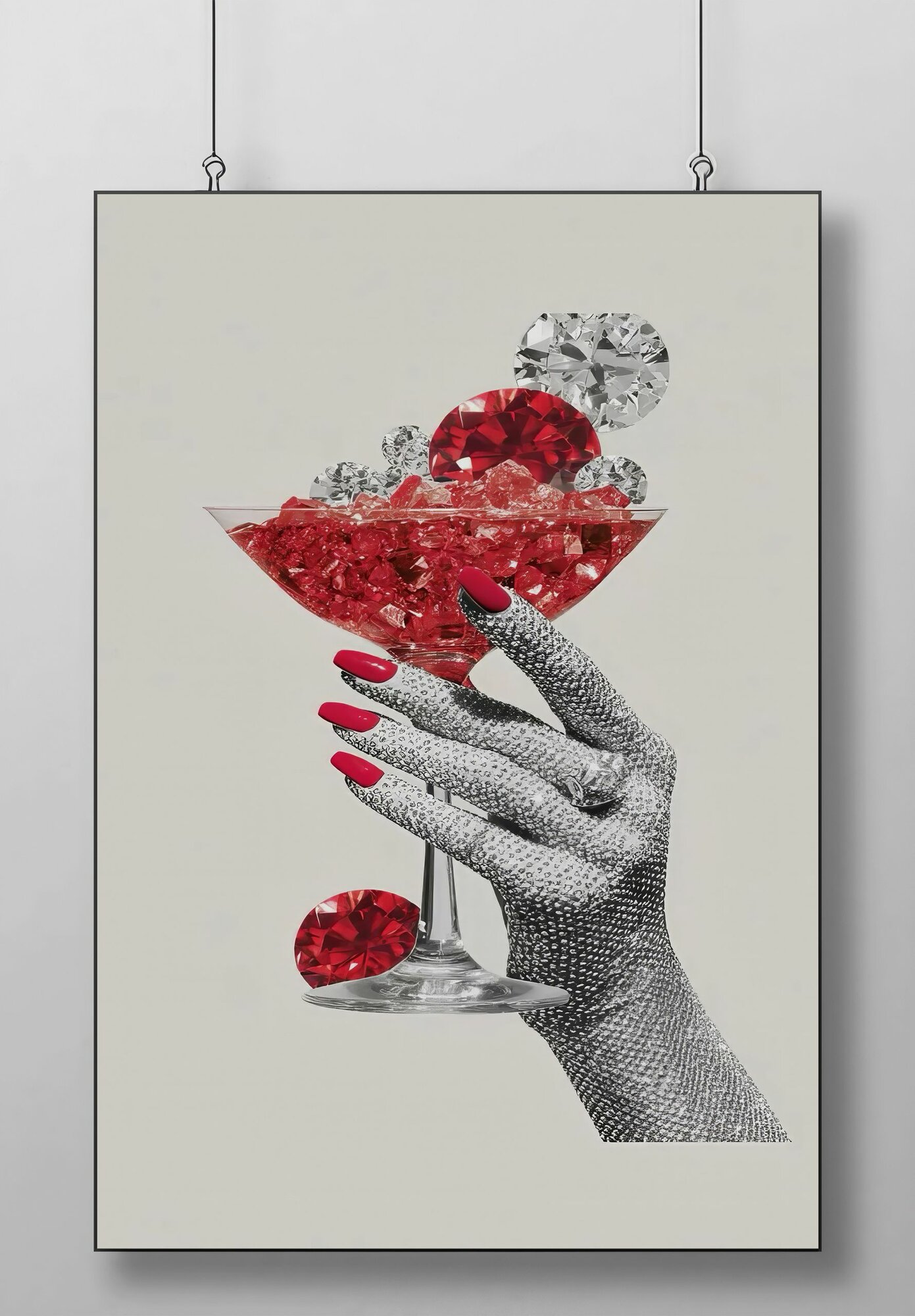 Постер / Плакат На Стену Интерьерный Мартини Из Алмазов (Martini)