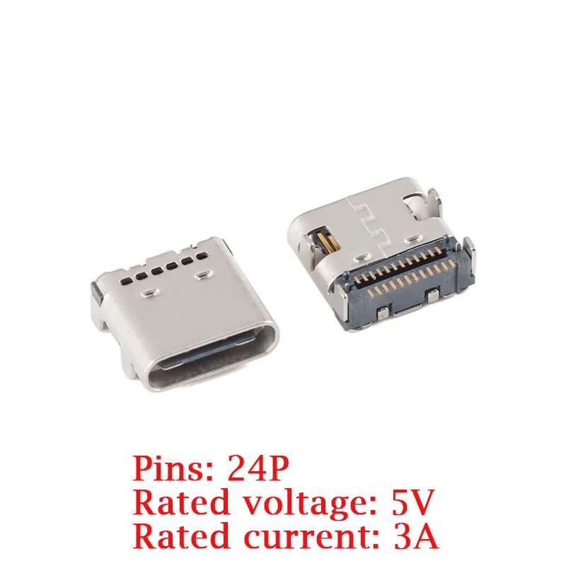 Разъемы USB Type-C Your Cee 2/4/6/16/24 контакта 5 Pieces, 24P