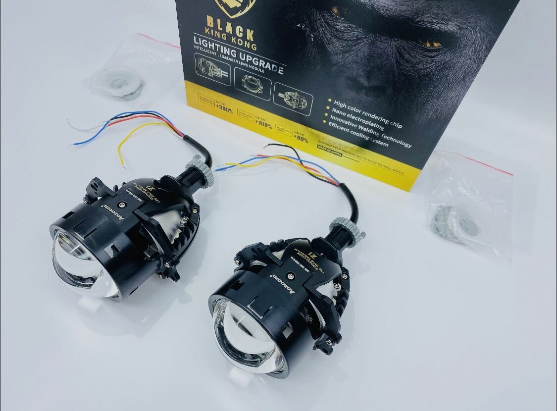 AOZOOM Z1 BLACK KING KONG Z1 2025 светодиодные би-линзы 3",5500 К, 55W/75W, 12V