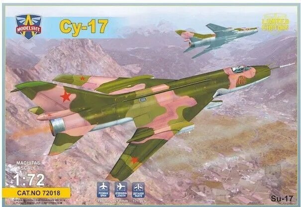Сборная модель 1/72 Сухой Су-17 (серийный) (Modelsvit) 72018