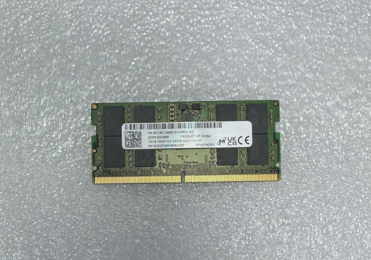Оперативная память Samsung для ноутбука DDR5 SODIMM, 5600МГц, 1x16 ГБ [MTC8C1084S1SC56BD1]