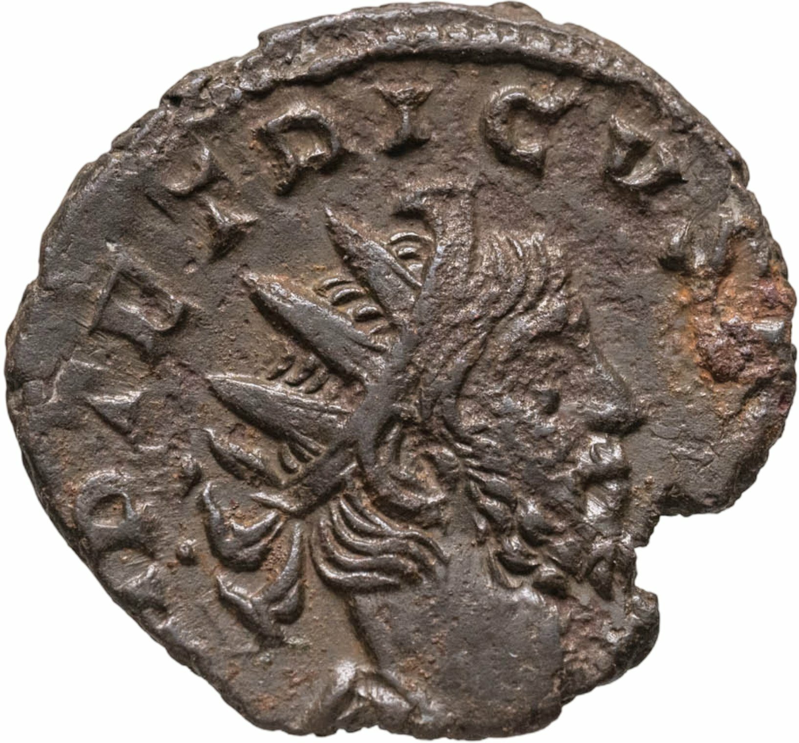 Римская Империя, Тетрик, 270-273гг, Антониниан, Медь, в сохранности F-VF