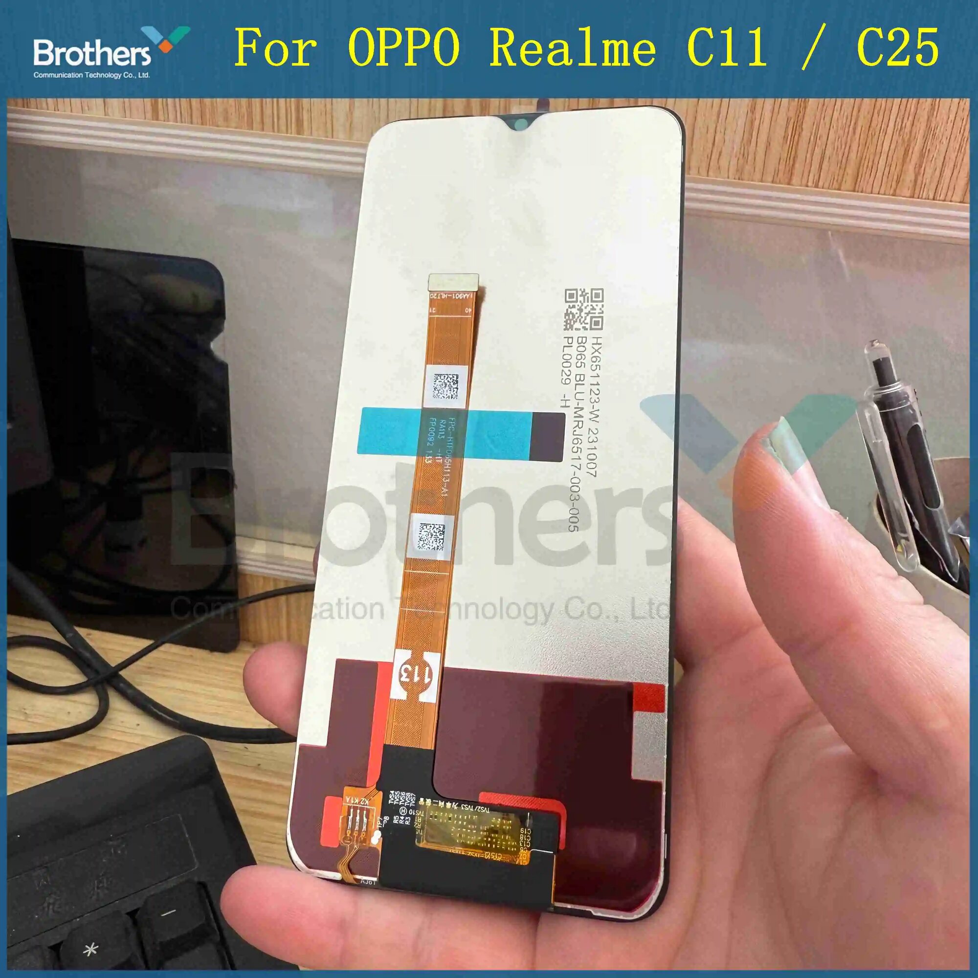 Для OPPO Realme C11/C25 C25S ЖК-дисплей с дигитайзером сенсорного экрана в сборе, запасные части 6,56 дюйма