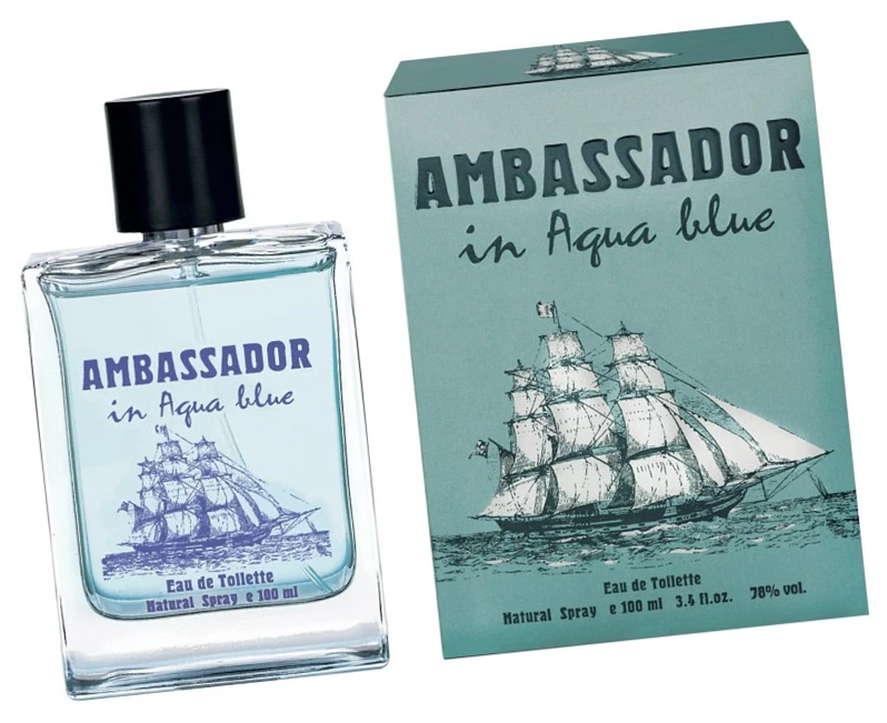Genty Ambassador In Aqua Blue 100 мл мужской аромат - Дженти Амбассадор Ин Аква Блю туалетная вода