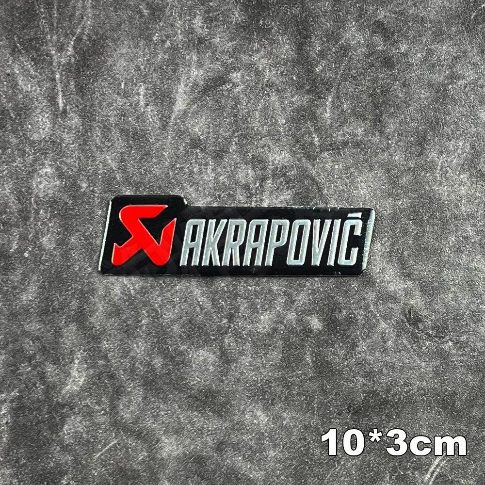 Наклейки На Выхлопную Трубу Мотоцикла Akrapovic, Металлические Алюминиевые Декоративные Стикеры A3