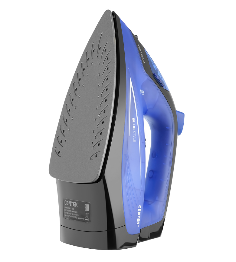 Утюг CENTEK CT-2360, антипригарное покрытие, LED-индикатор, 1600 Вт, синий