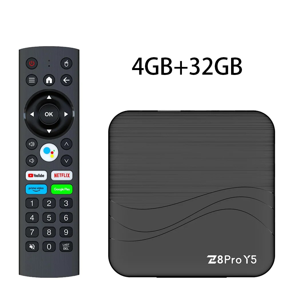 WUDUNG Z8Pro Y5 Android 14 Смарт ТВ-бокс 2/16 ГБ 100В-240В, вилка ЕС, 4G32G