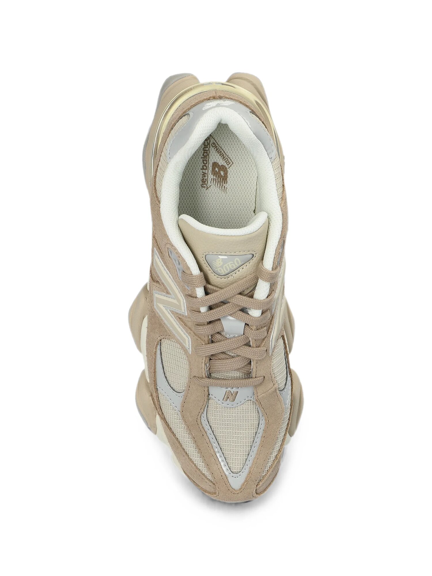 Кроссовки New Balance Mesh-panelled sneakers, размер 5 US, коричневый/серый/оранжевый — фото 1