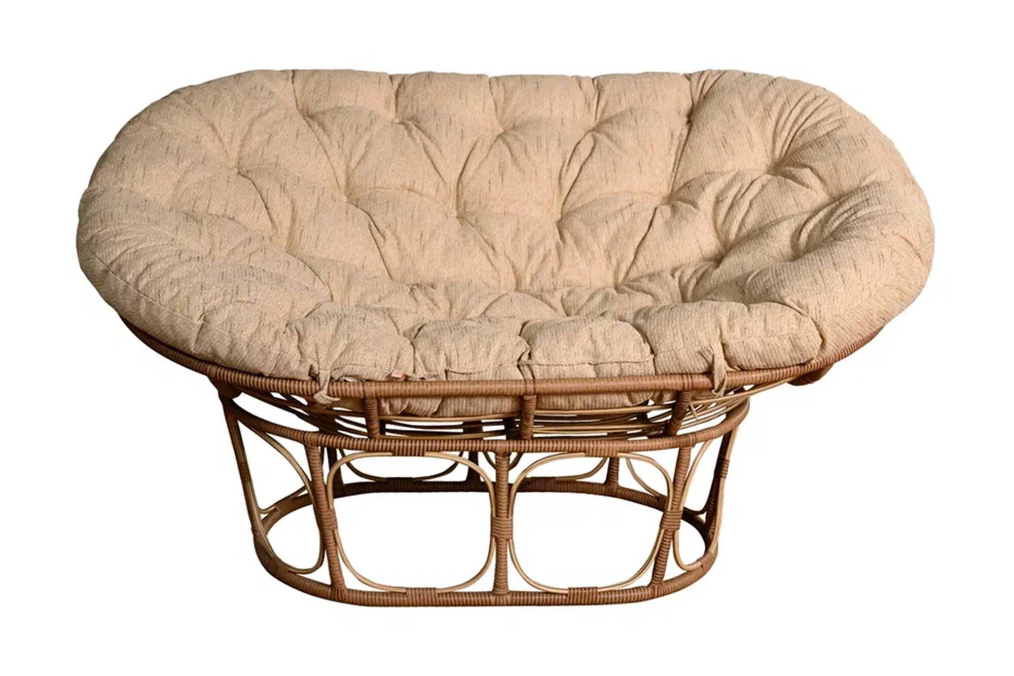 Диван для сада и террасы Нонтон Mamasan, 165x93x76.5 см, бамбук / бежевый