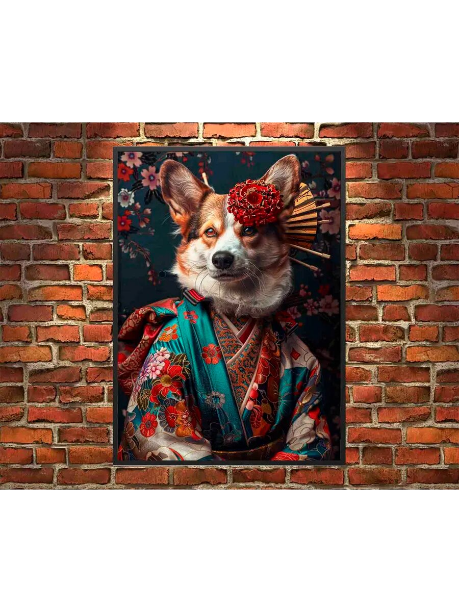 Кардиган Вельш-Корги для собаки Самурай 3, Плакат 30x42см