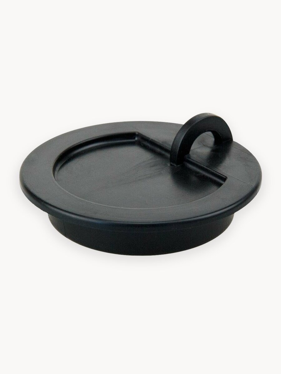 Пробка для ванны и раковины MasterProf, черная, диаметр 43 мм