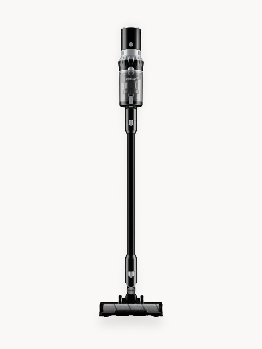 Вертикальный беспроводной пылесос Weissgauff V12 BLDC 400 Nero Turbo, Инверторный двигатель, Мощность 400 Вт