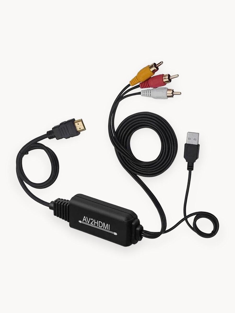 Кабель-конвертер PALMEXX ADP033 RCA(m)-HDMI(m), 1080p@60Hz