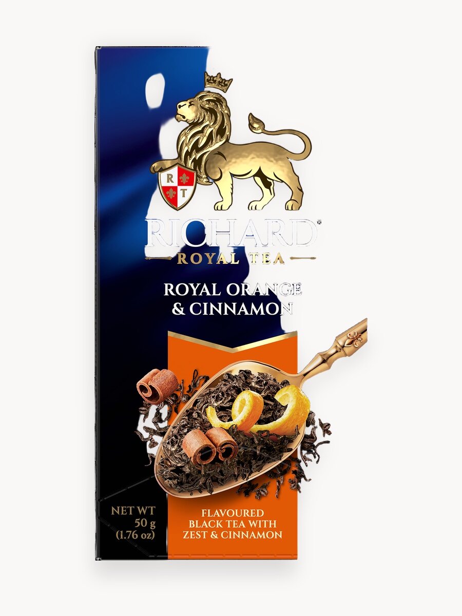 Чай черный Richard Royal Orange & Cinnamon в пакетиках, 25 пак.