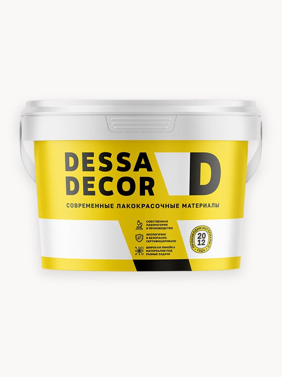 Декоративная краска для стен DESSA DECOR Фактурная 7 кг, универсальная текстурная краска для декоративной отделки стен