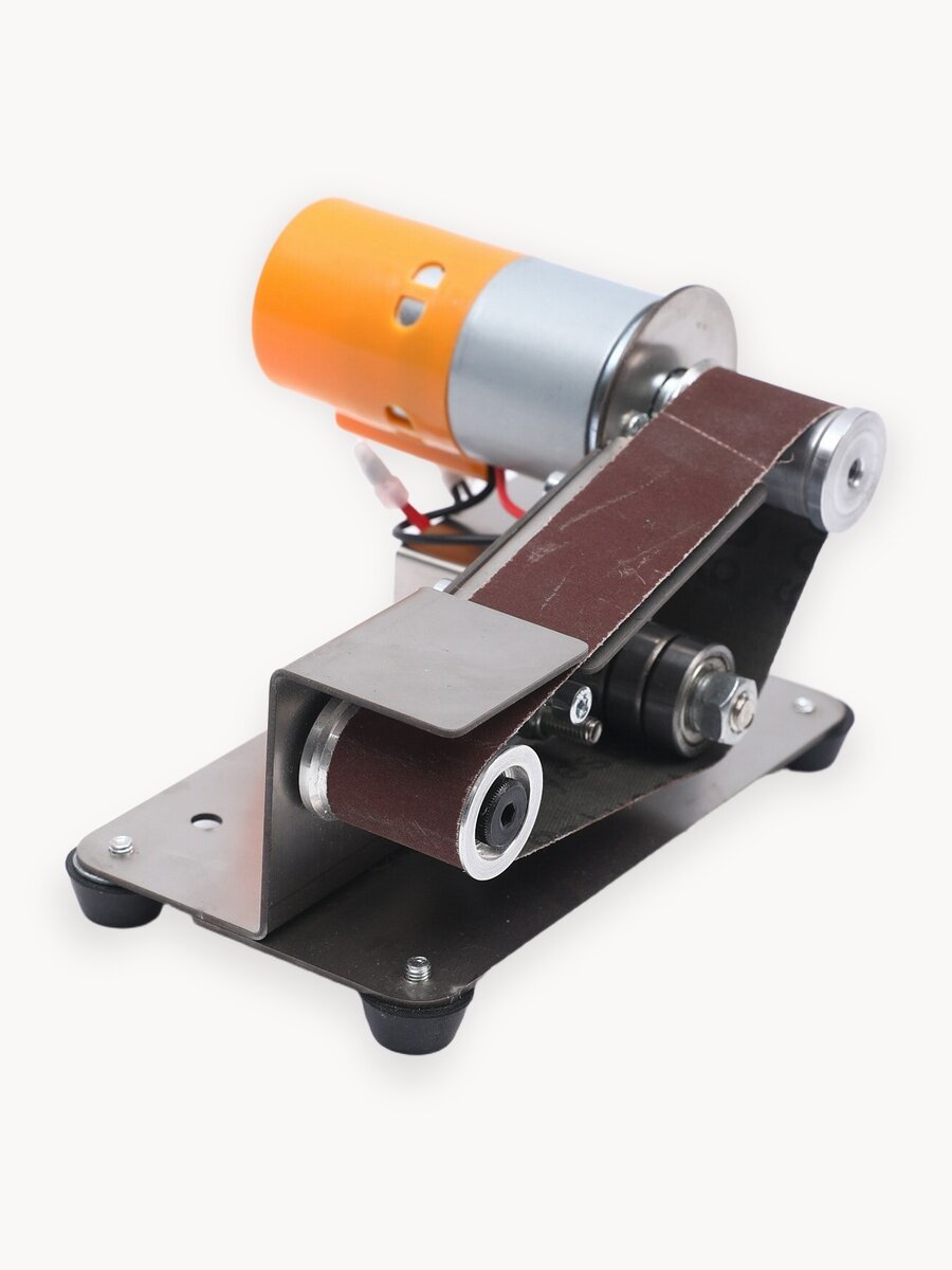 Мини гриндер ленточный с полировальным кругом