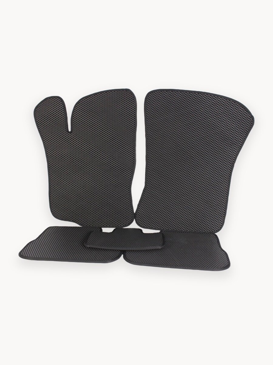 Ева ковры ВАЗ 2101 (коврики VAZ) черный кант