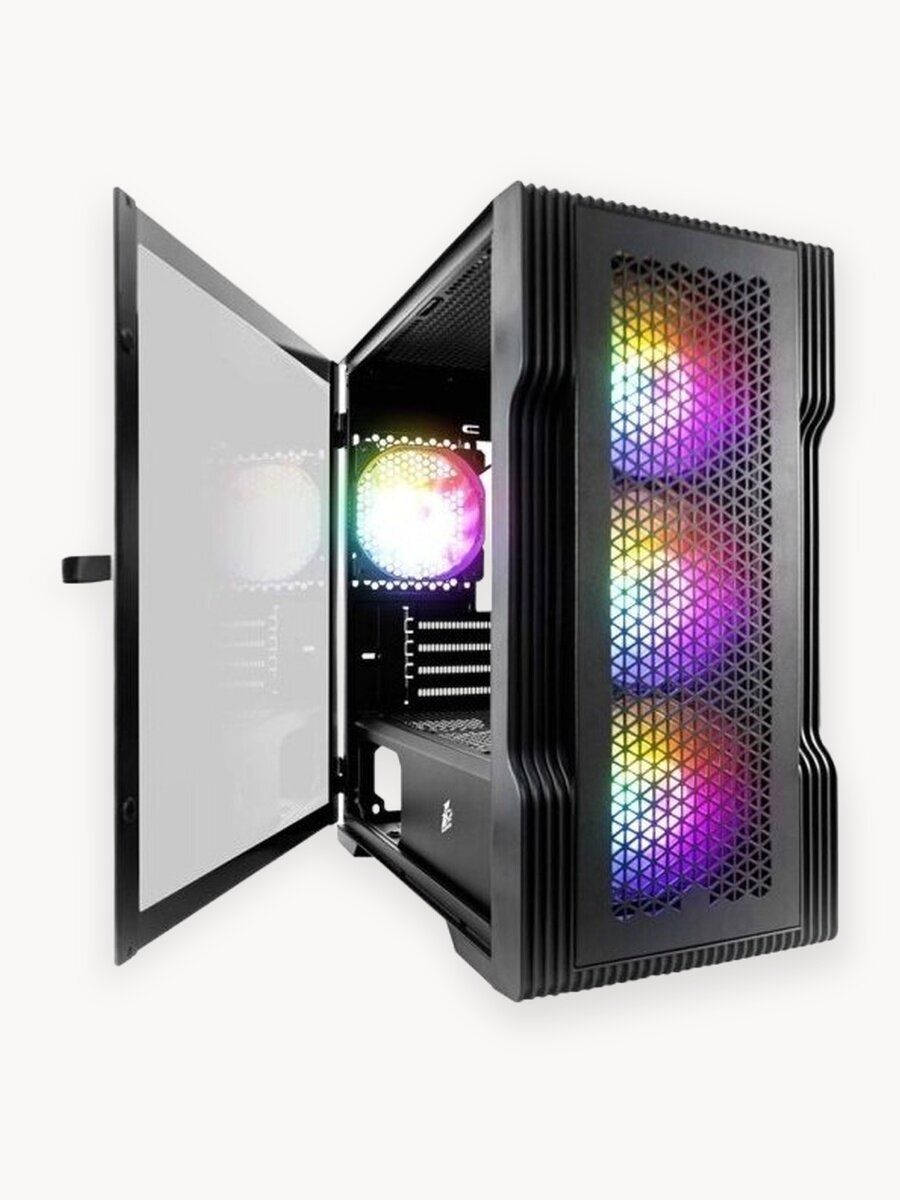 Корпус 1STPLAYER TRILOBITE T3, черный (T3-BK-4F1)