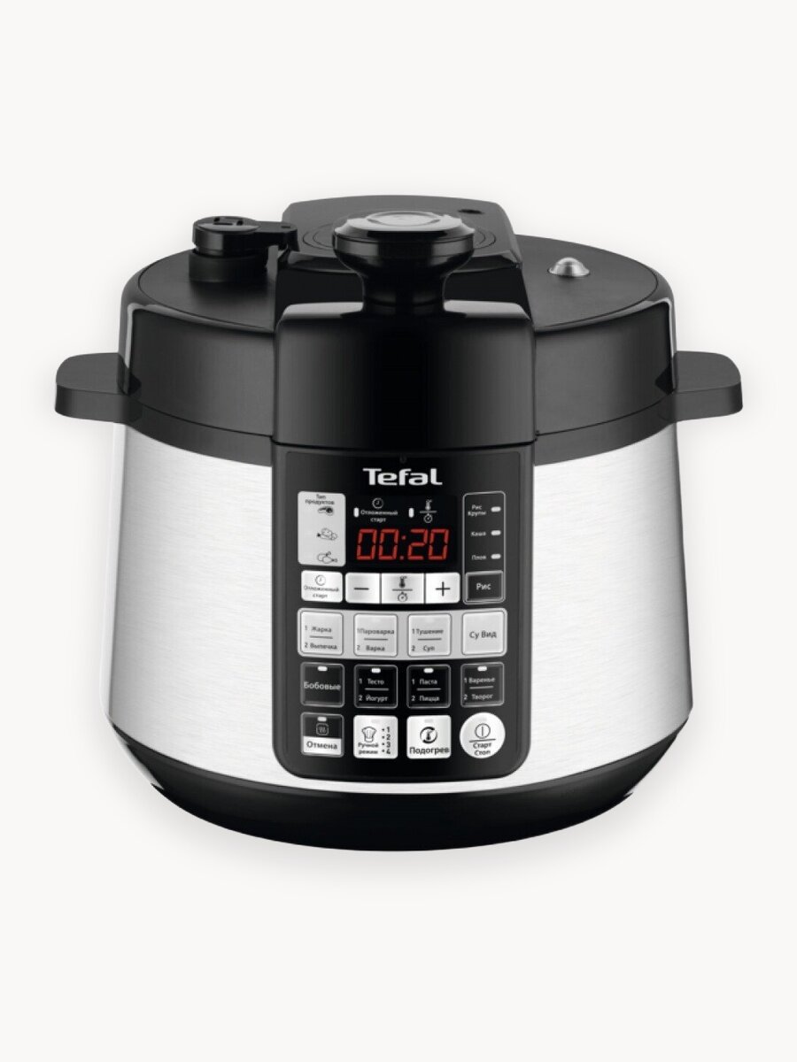 Скороварка/мультиварка Tefal CY621D32, черный/серебристый
