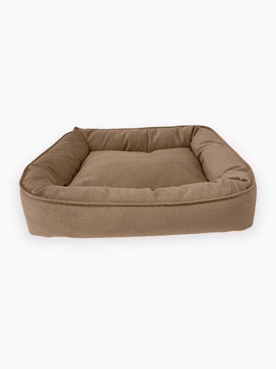 HOMEPET Микровелюр Caramel 50 см х 45 см х 15 см лежак карамель для домашних животных