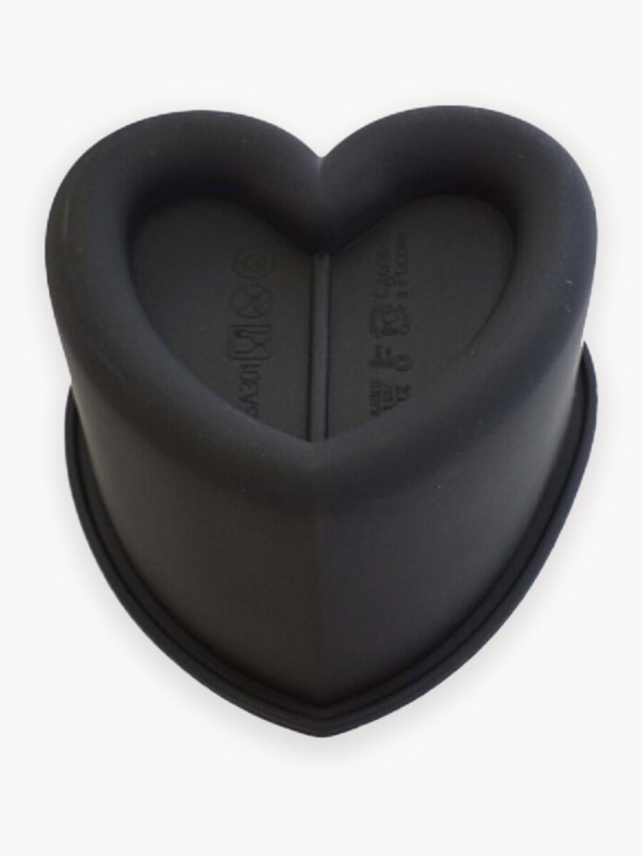 Форма силиконовая бенто "Сердце" диаметр 11см высота 7см.