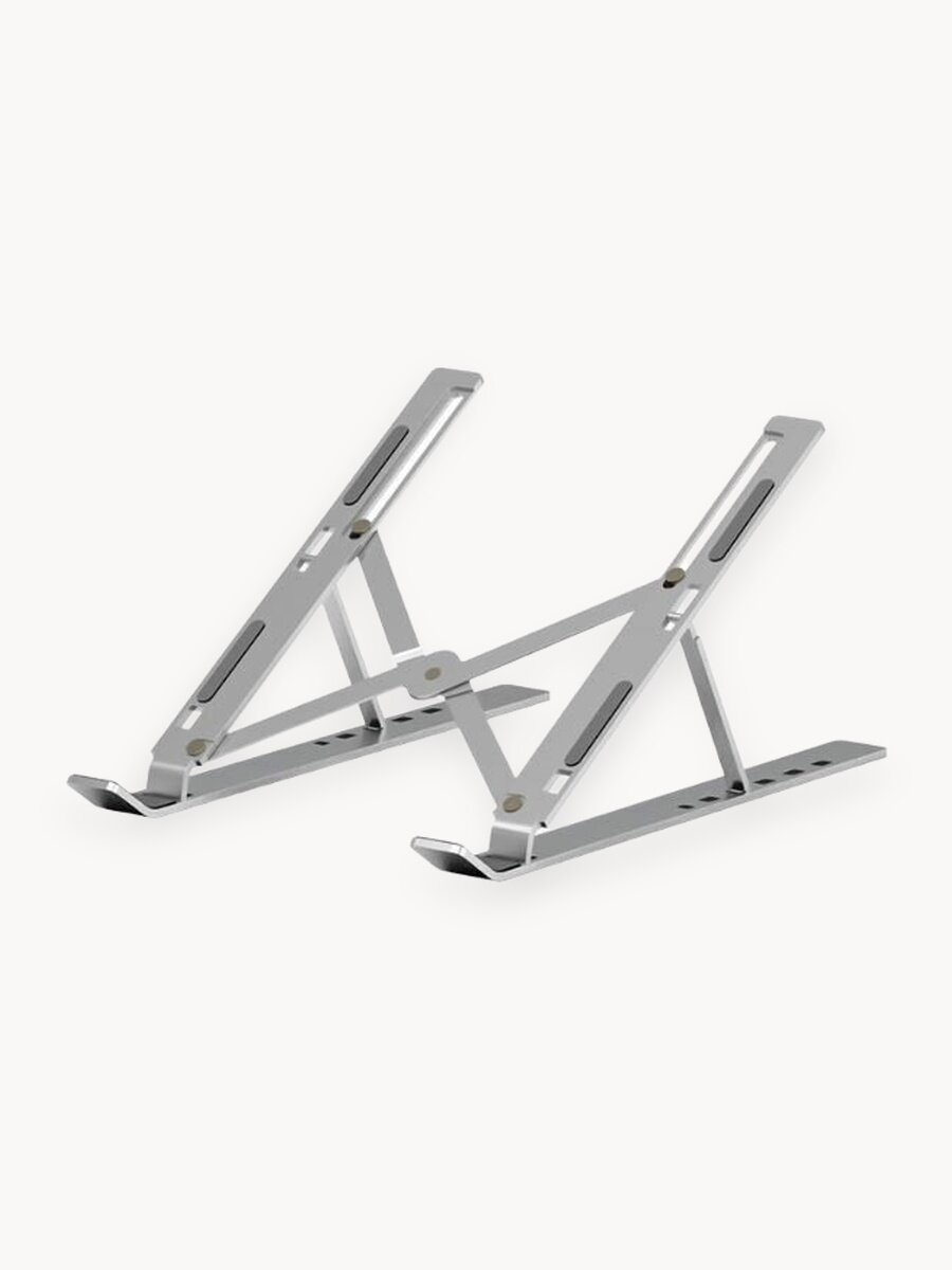 Подставка для ноутбука планшета регулируемая портативная складная алюминиевая с чехлом