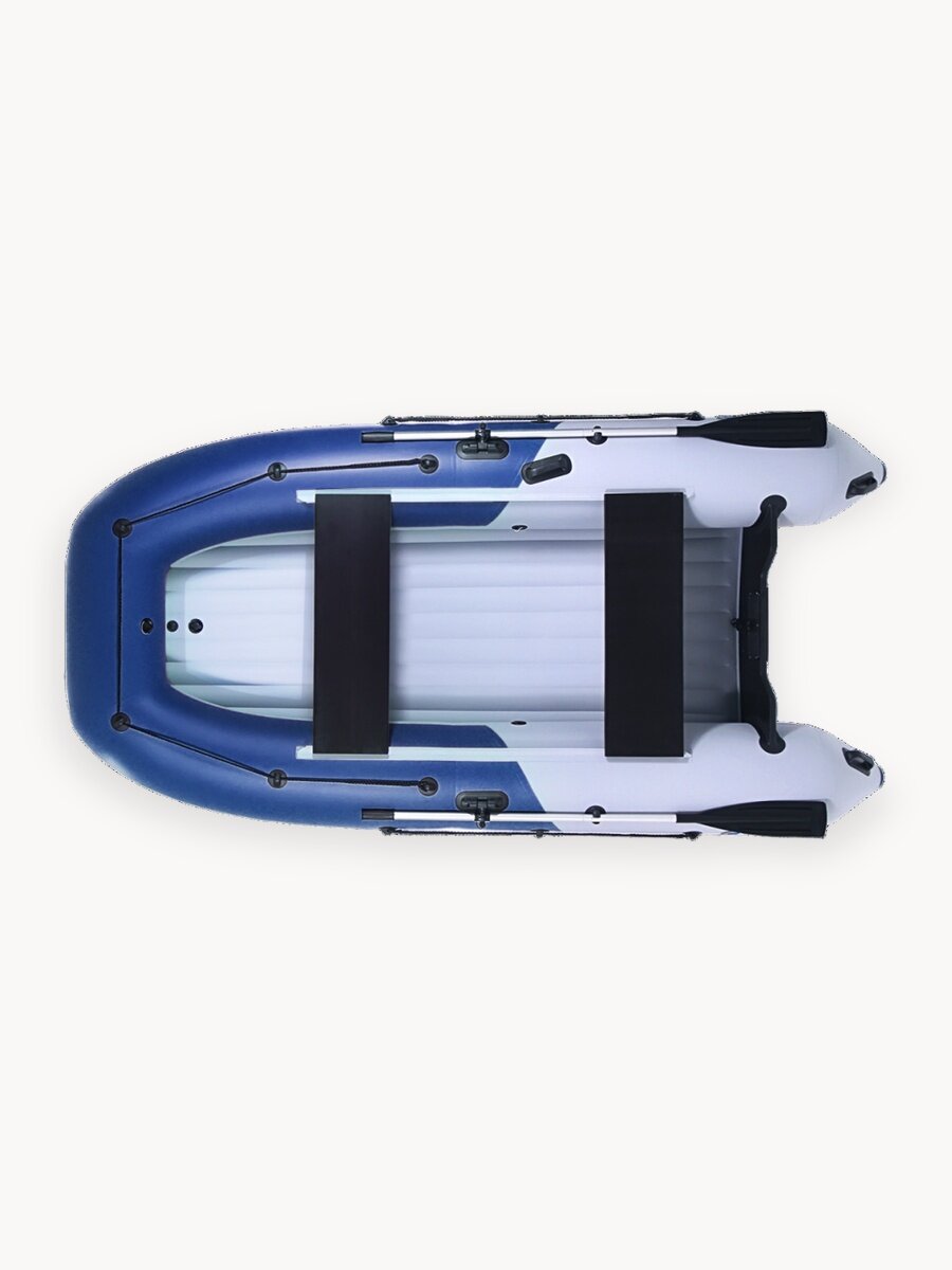 Надувная лодка НДНД Grouper 335W (серо-синий)