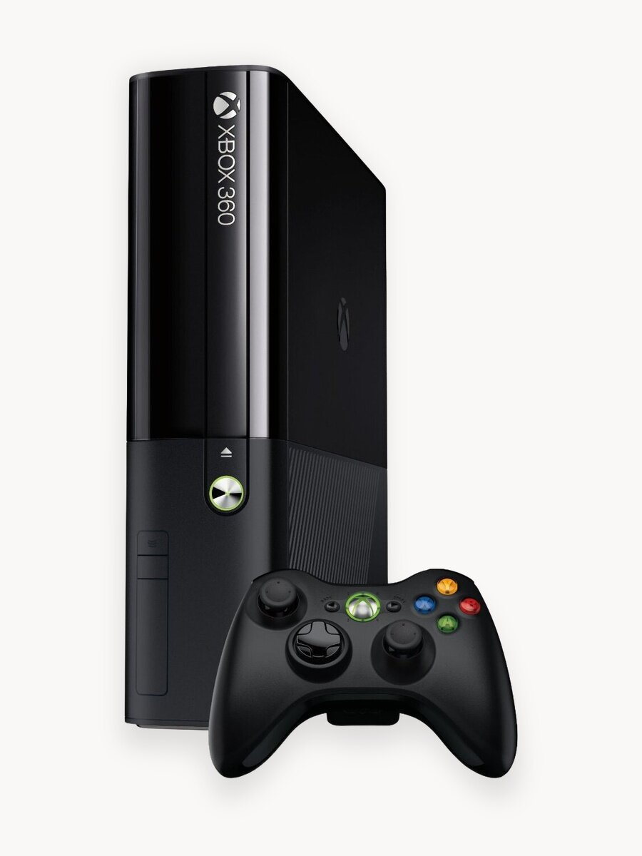 Microsoft Xbox 360 E + Kinect 250 ГБ HDD, с 35 играми, черный