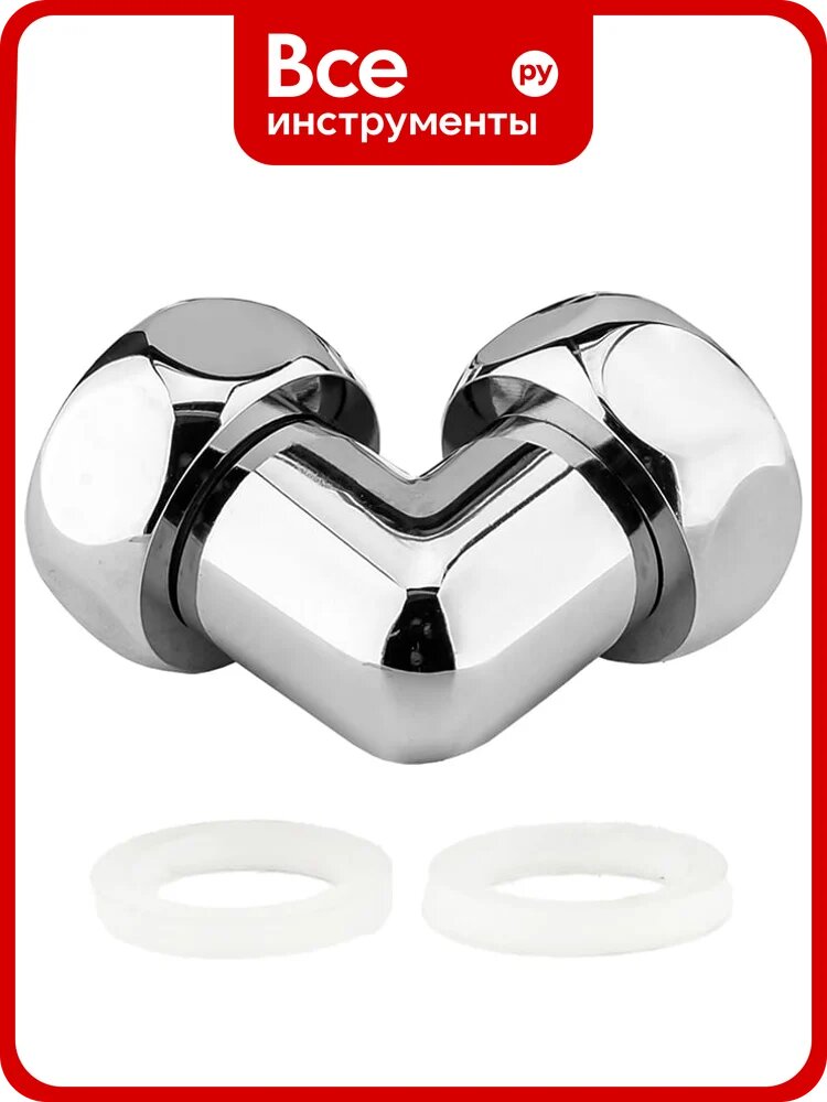 Соединение угловое для полотенцесушителя PROFACTOR CHROME в/в 1x1 PF TF 764