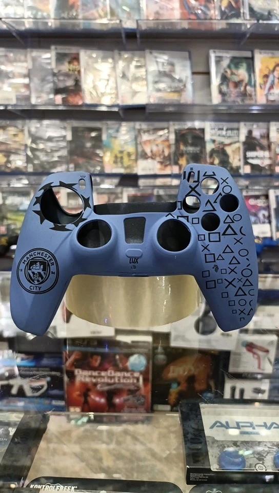 Чехол защитный PS5 Silicone Case for Controller FC Manchester City(SPC)