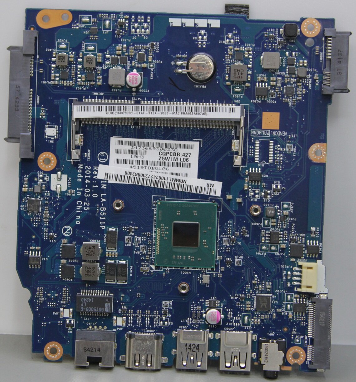 Мат. плата MB Acer для Aspire ES1-511, Packard Bell EasyNote TF71BM, Gateway NE511
