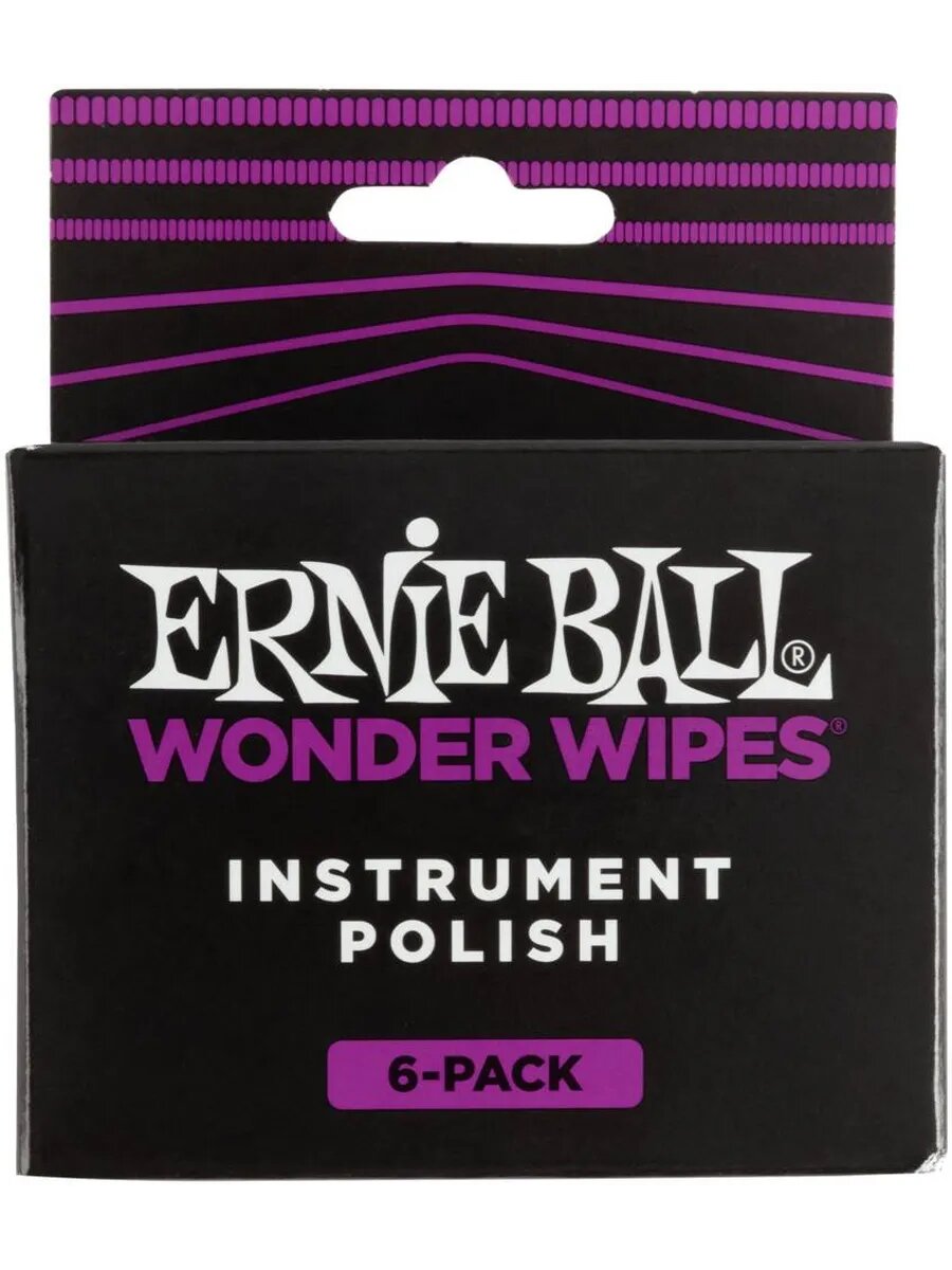 ERNIE BALL 4278 Полироль для гитары салфетки упаковка 6 штук