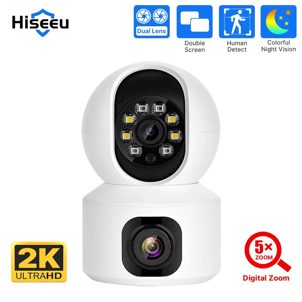Беспроводная IP-камера Hiseeu 4MP 2K для умного дома 4MP NO Card