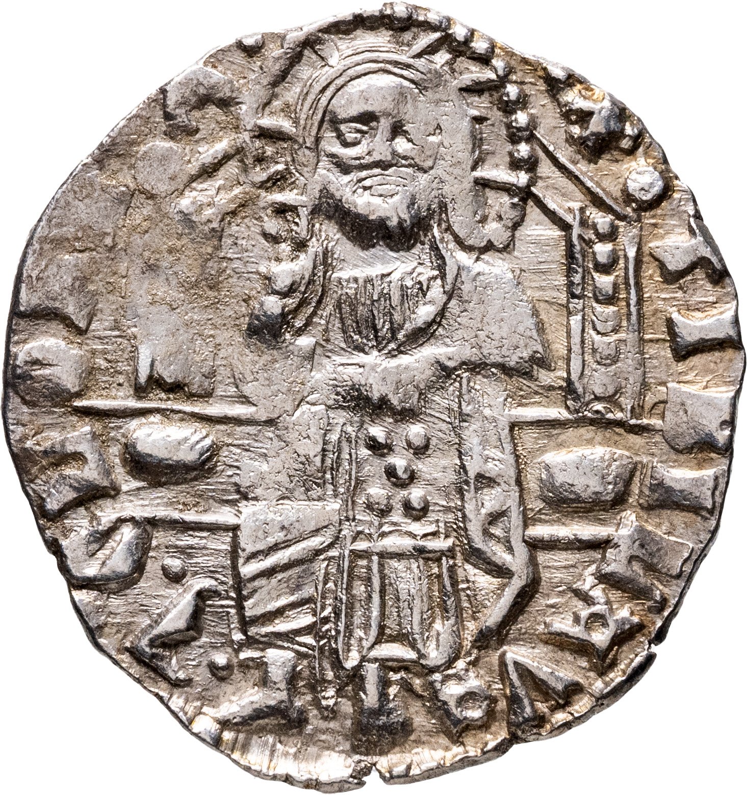 Венецианская республика, Франческо Фоскари, 1423-1457 годы, Гроссо , Серебро, в сохранности VF