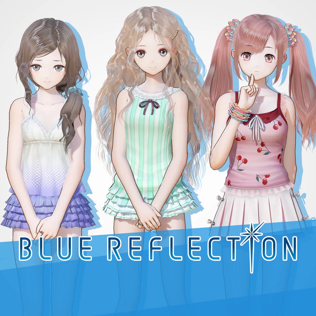 Дополнение BLUE REFLECTION: Summer Clothes Set C (Lime, Fumio, Chihiro), цифровое издание PlayStation 4, регион Индонезия / код пополнения баланса