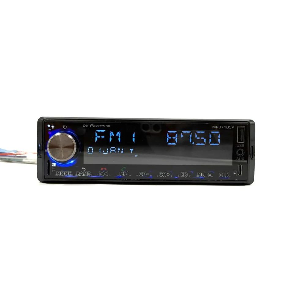 Магнитола для авто (автомагнитола)DV-Pioneer OK MP371 DSP, BT, 9 RCА