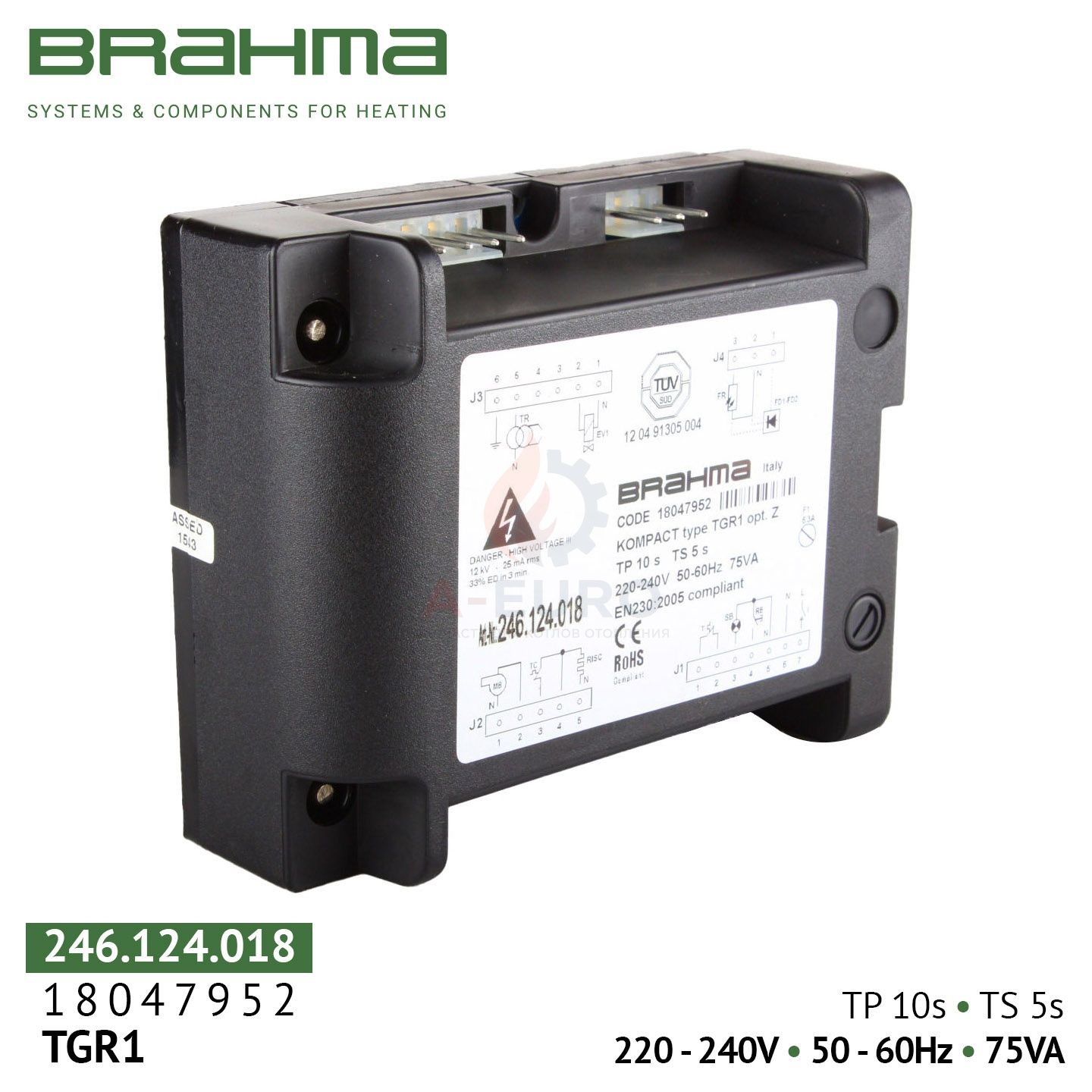 Блок управления горением Brahma TGR1, 18047952
