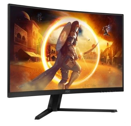 Монитор 32" AOC CQ32G4VE Black (VA, изогнутый, 2560x1440, 180Hz, 0.5 ms, 178°/178°, 300 cd/m, 80M:1, +2xHDMI 2.0, +DisplayPort 1.4)