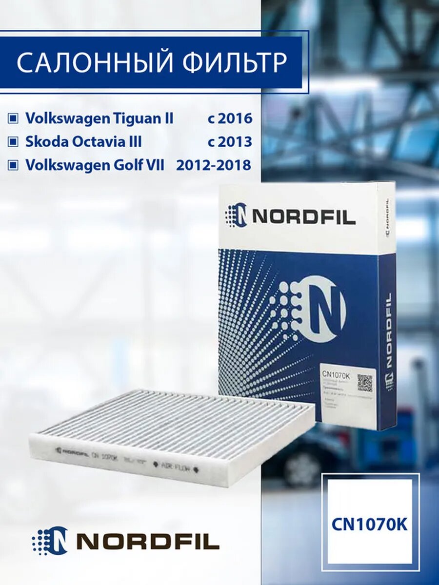 Салонный фильтр для VW Tiguan 2, Golf 7, Passat B8, Skoda Octavia 3, Kodiaq (Фольксваген Тигуан 2, Гольф 7, Пассат B8, Шкода Октавия 3, Кодиак)