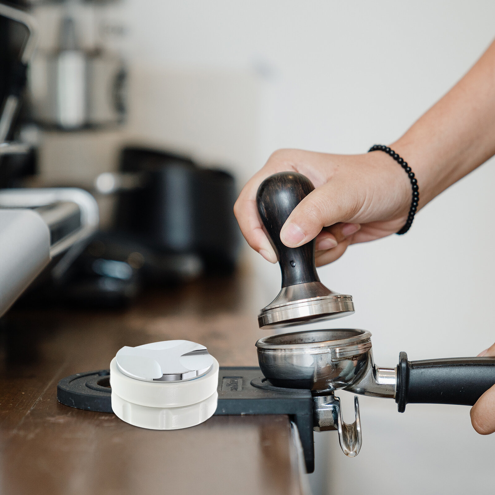 Espresso Tamper Для Приготовления Кофе 58Mm Белый 5 80X5 80X3 50Cm