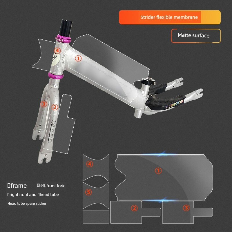 Защитная пленка для детского баланс-велосипеда Strider 3M прозрачная для кастомизации велосипеда