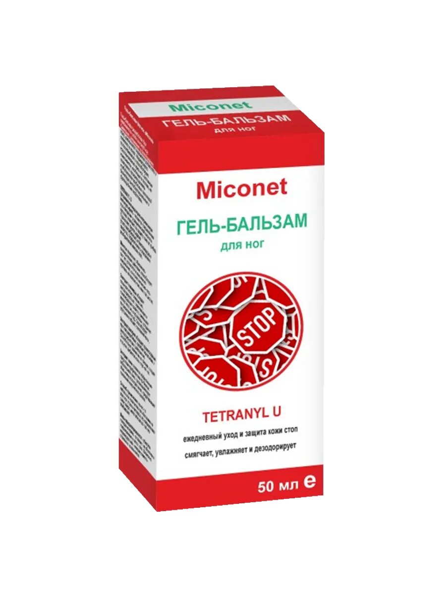 Миконет Гель-бальзам для ног, гель-бальзам, для ног, 50 мл,